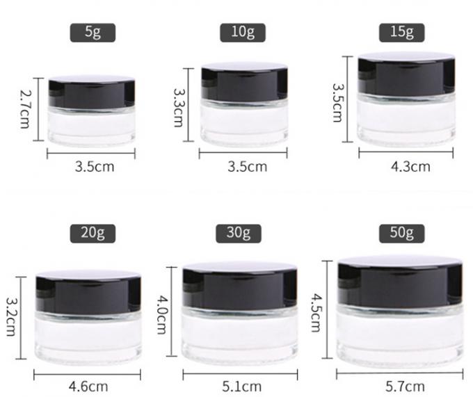 Durable 5g - 50g Face Powder Container , Travel Packaging Empty Cream Jars